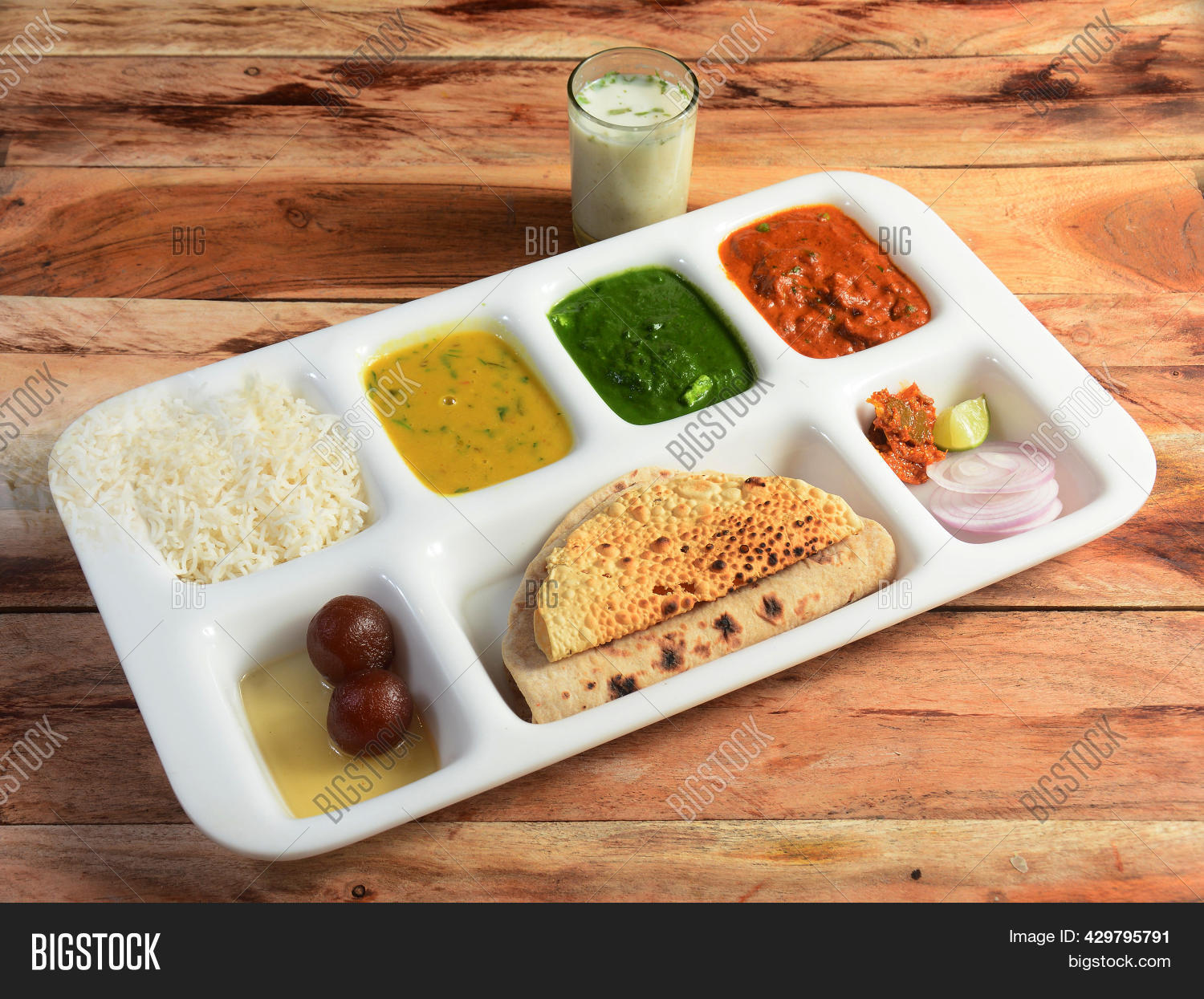 Veg Thali Indian Image & Photo (Free Trial) | Bigstock
