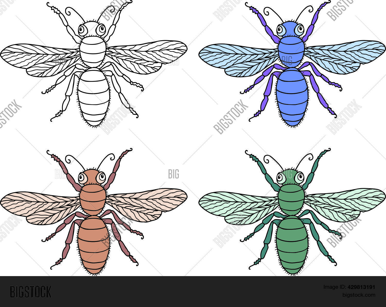 Outline Hand Drawing Vector & Photo (Free Trial) | Bigstock