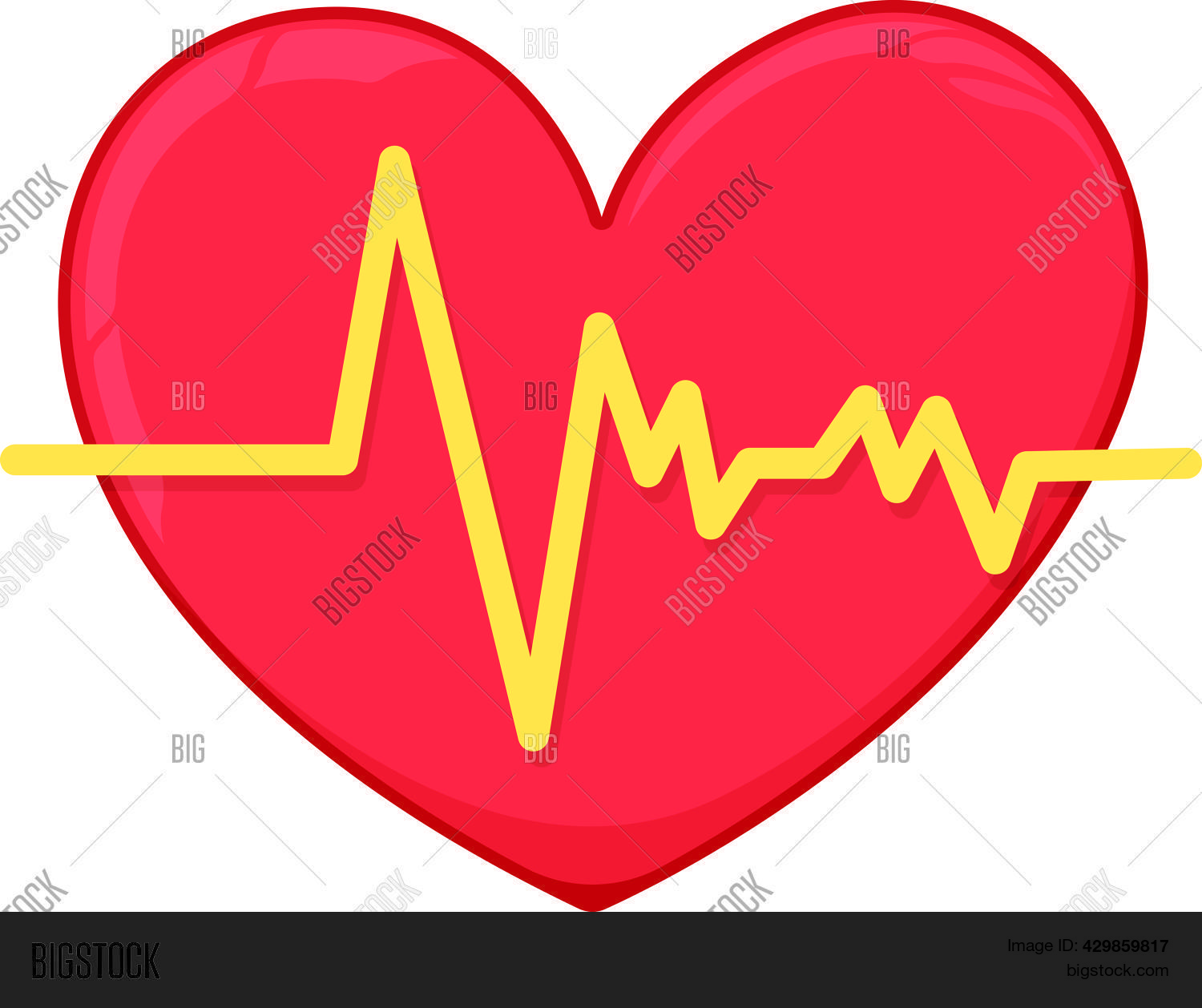 Human Heart Heartbeat Vector & Photo (Free Trial) | Bigstock