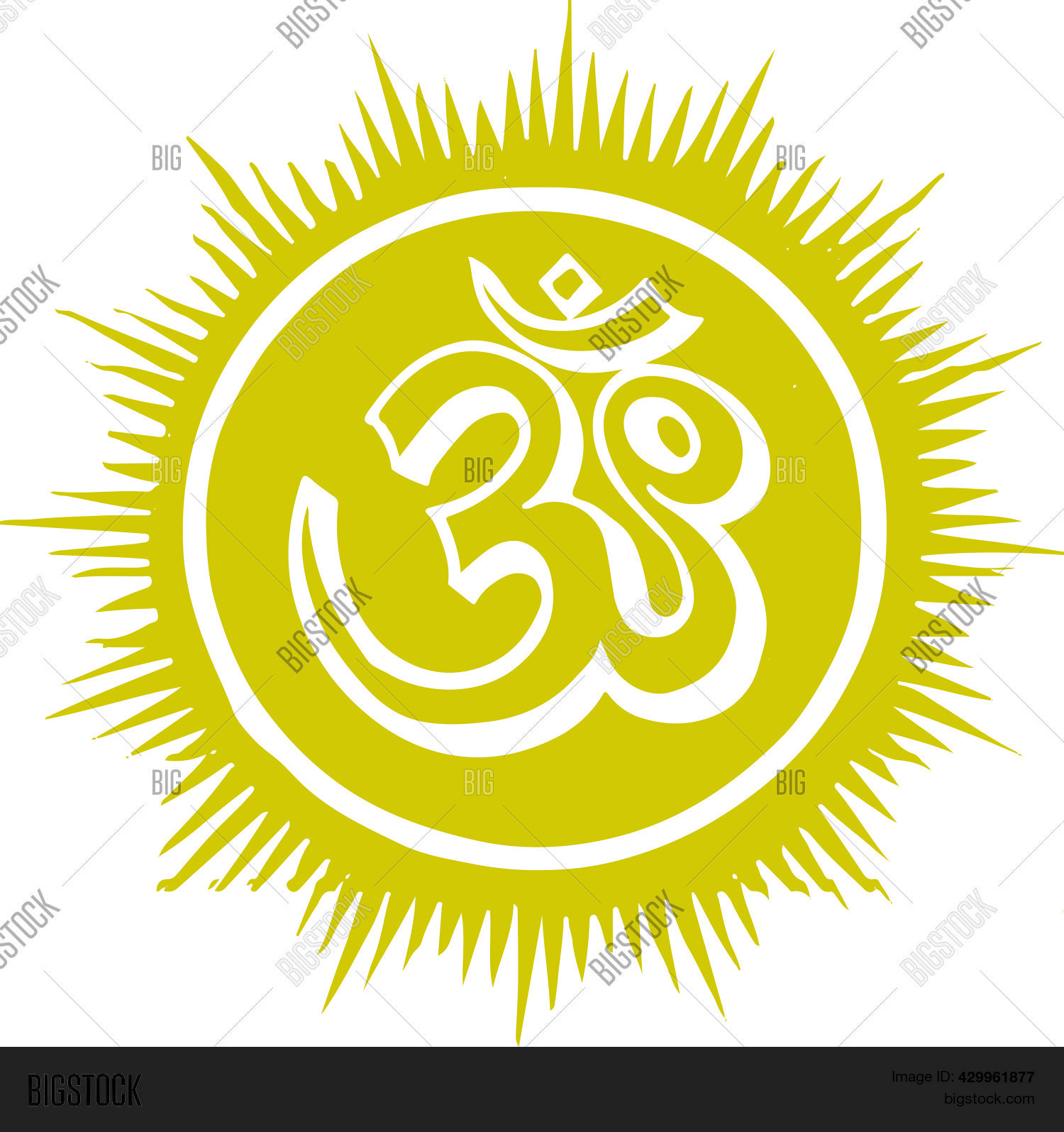 Sketch Hindu God Om Vector & Photo (Free Trial) | Bigstock