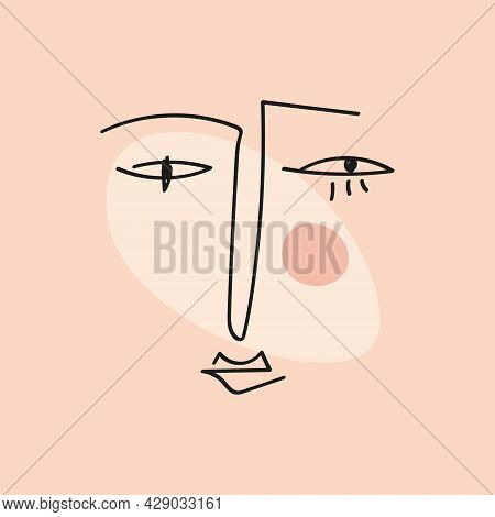 Simple Abstract Face Vector & Photo (Free Trial) | Bigstock