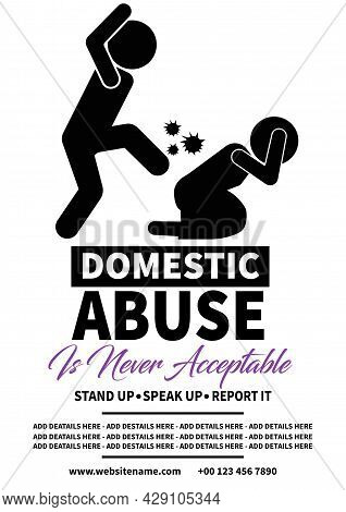 Domestic Abuse Poster Vector & Photo (Free Trial) | Bigstock
