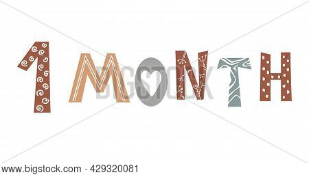 One Month Baby Vector & Photo (Free Trial) | Bigstock