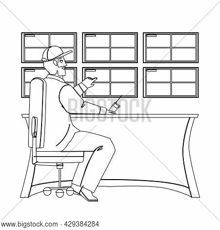 Man Security Worker Vector & Photo (Free Trial) | Bigstock