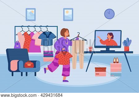 Woman Checking Her Vector & Photo (Free Trial) | Bigstock