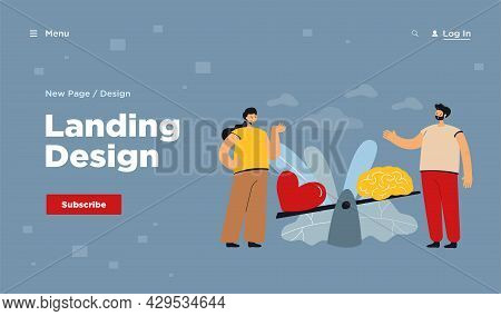 Two People Comparing Vector & Photo (Free Trial) | Bigstock