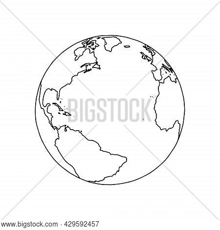 Linear Earth Vector & Photo (Free Trial) | Bigstock