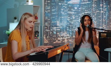 Pretty Girls Singing Image & Photo (Free Trial) | Bigstock