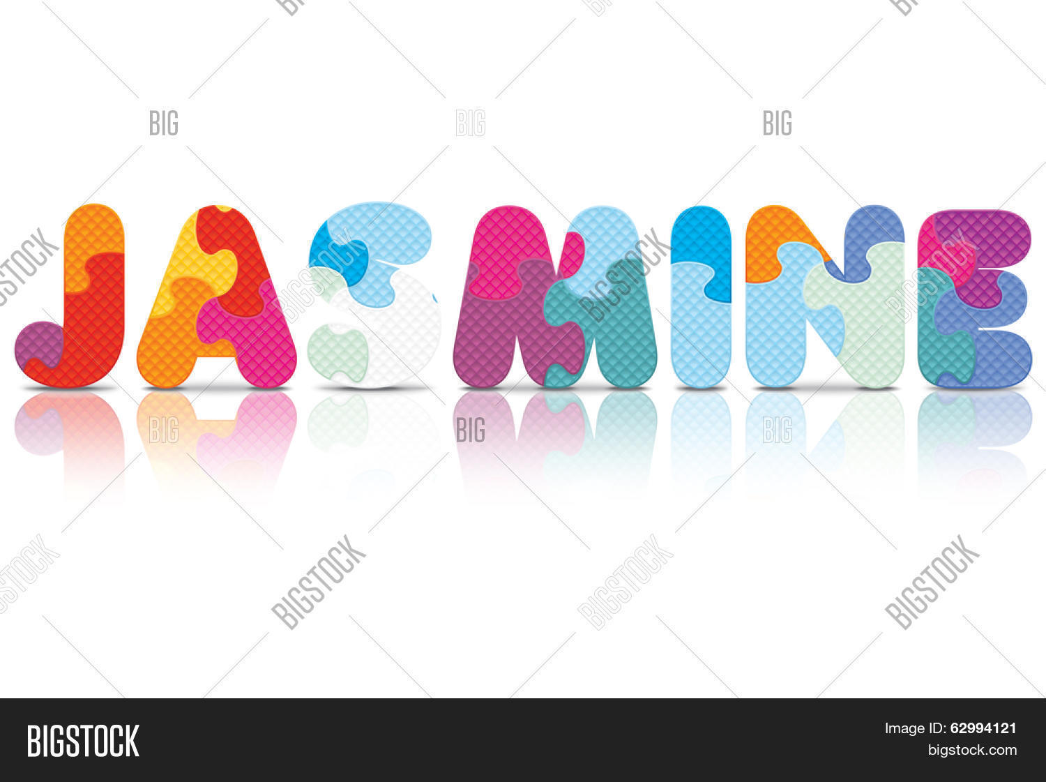 JASMINE Written Vector & Photo (Free Trial) | Bigstock