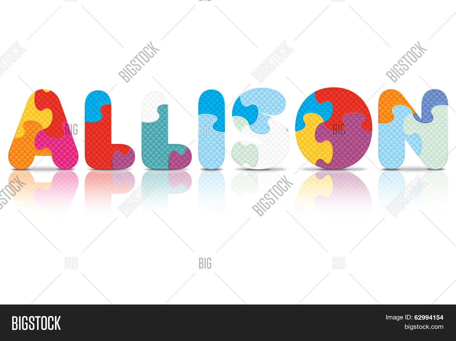 ALLISON Written Vector & Photo (Free Trial) | Bigstock