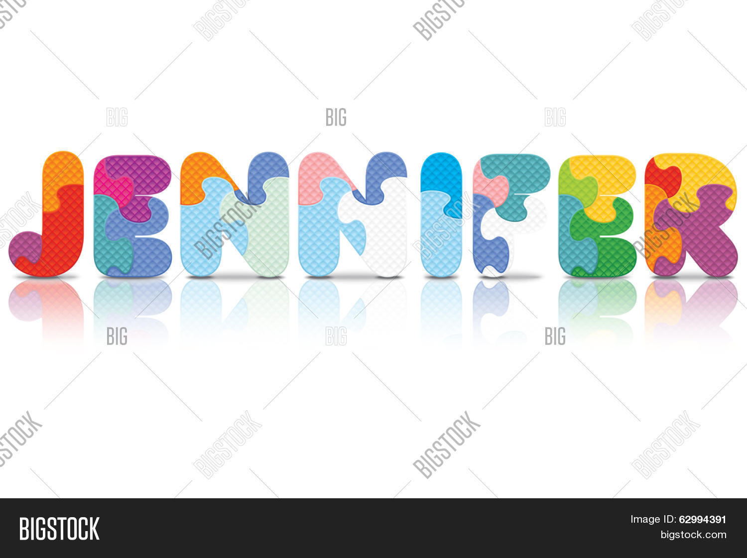 JENNIFER Written Vector & Photo (Free Trial) | Bigstock