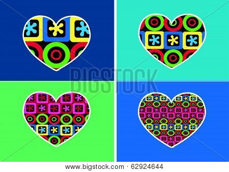 Heart Abstract Icons Vector & Photo (Free Trial) | Bigstock