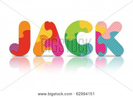JACK Written Alphabet Vector & Photo (Free Trial) | Bigstock