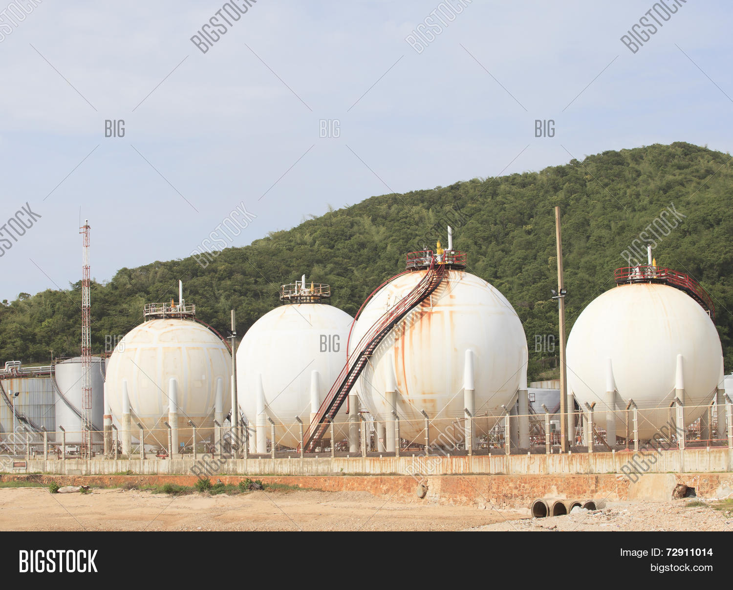 Lpg Gas Tank Storage Image & Photo (Free Trial) | Bigstock