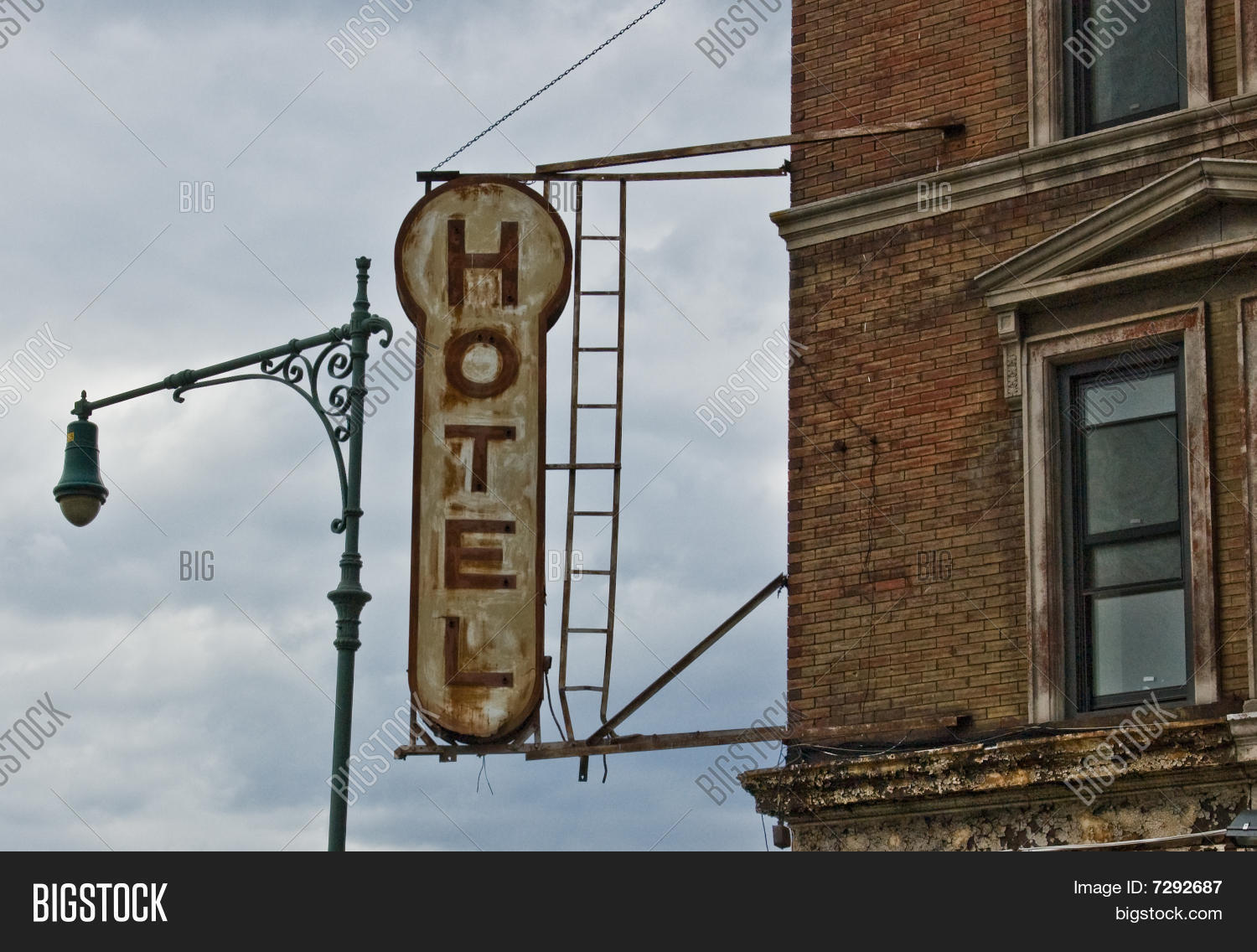 Antique Hotel Sign Image & Photo (Free Trial) | Bigstock