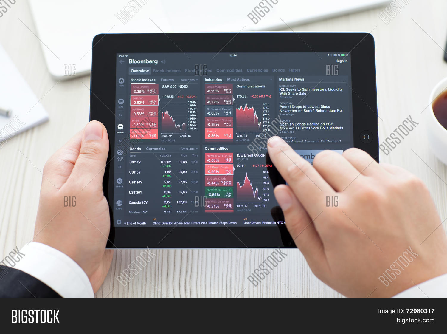 Ipad App Bloomberg Image & Photo (Free Trial) | Bigstock