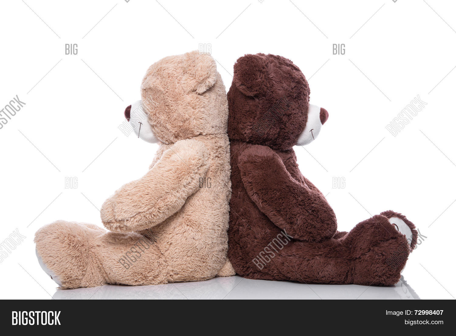 Teddy Bears Back Back Image & Photo (Free Trial) | Bigstock