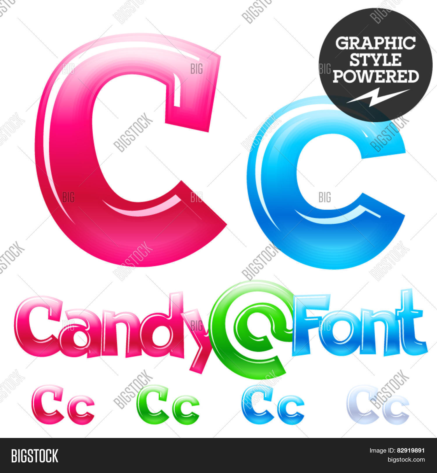 Children's Candy Font Vector & Photo (Free Trial) | Bigstock