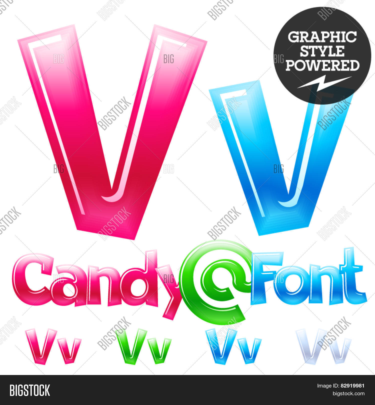 Children's Candy Font Vector & Photo (Free Trial) | Bigstock