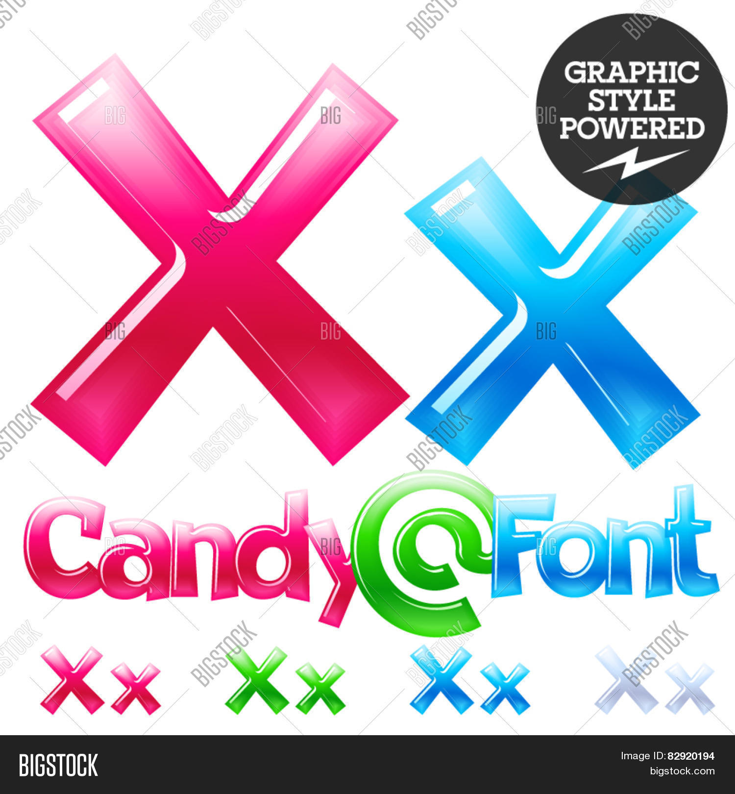 Children's Candy Font Vector & Photo (Free Trial) | Bigstock