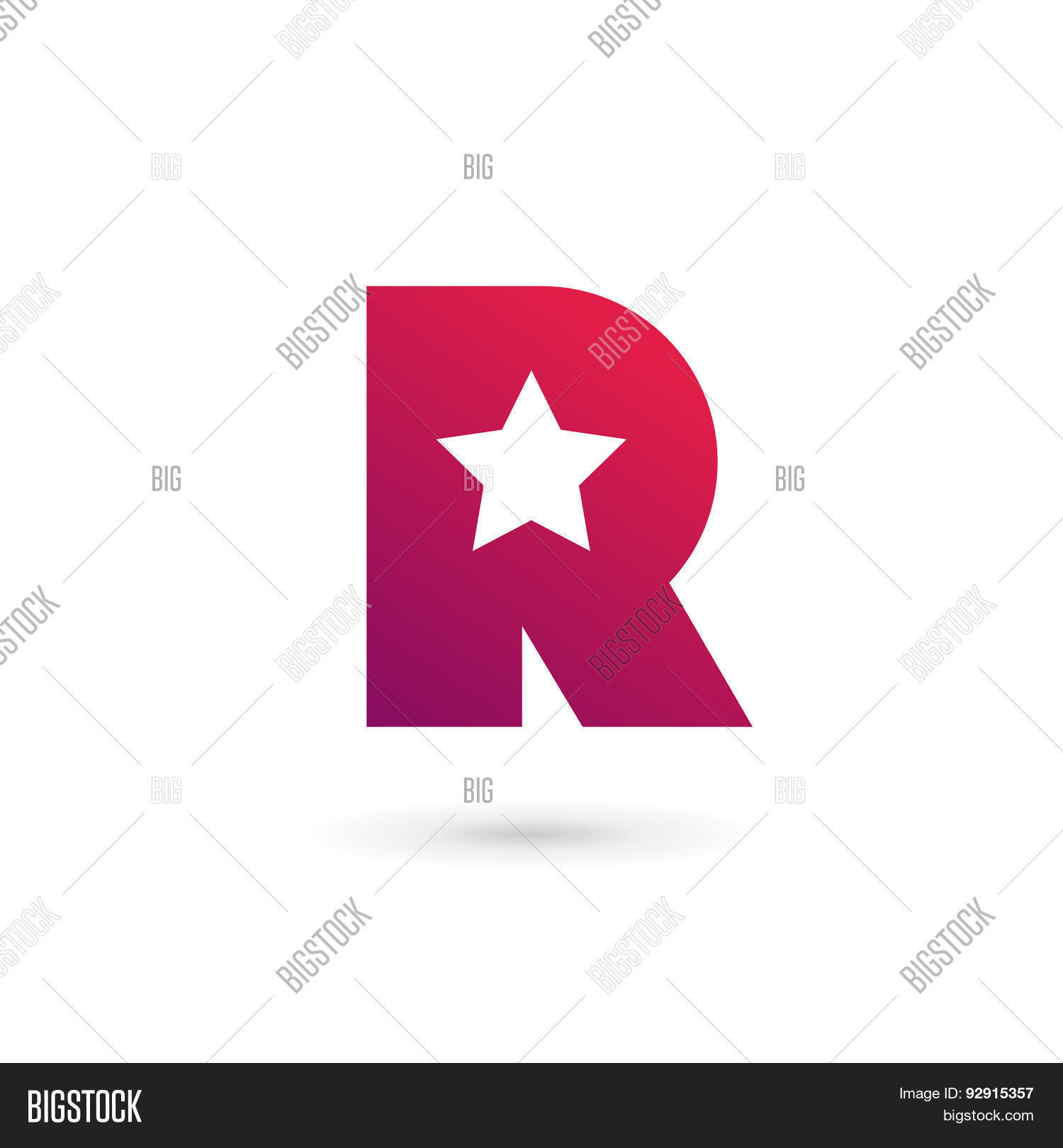 Letter R Star Logo Vector & Photo (Free Trial) | Bigstock