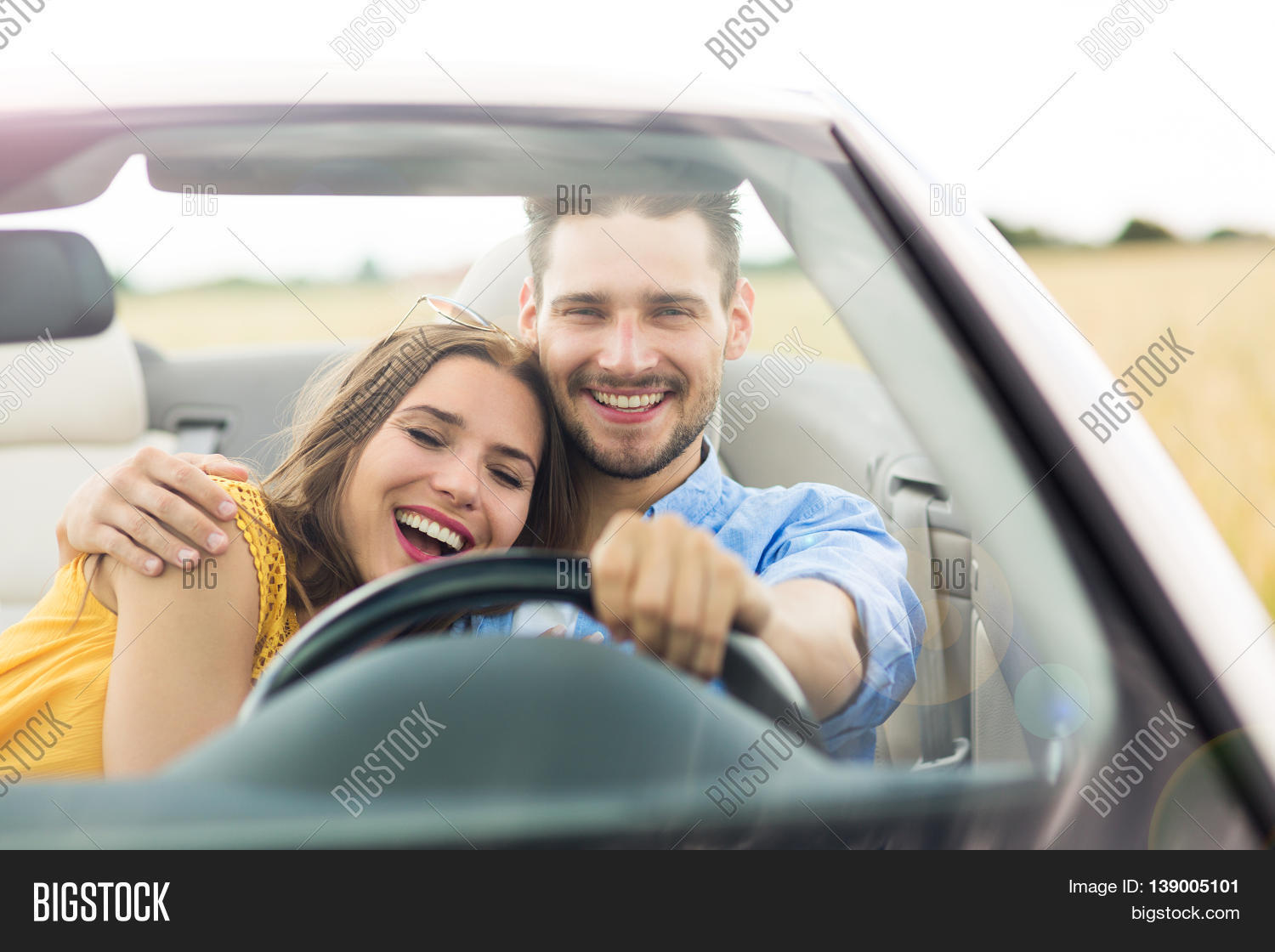 Couple Enjoying Drive Image & Photo (Free Trial) | Bigstock
