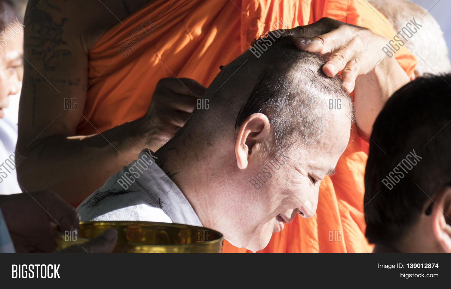 Monk Shave Hair Man Image & Photo (Free Trial) | Bigstock