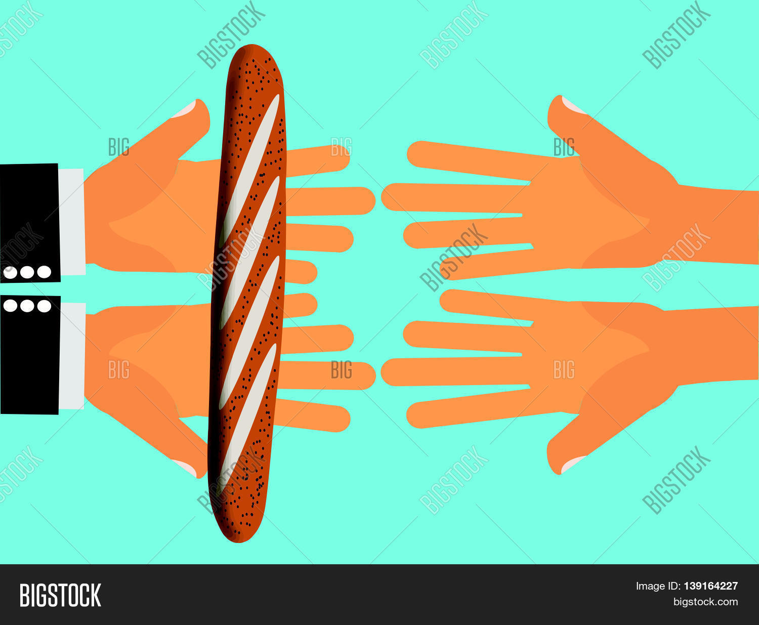 Feed Hungry -Give Vector & Photo (Free Trial) | Bigstock