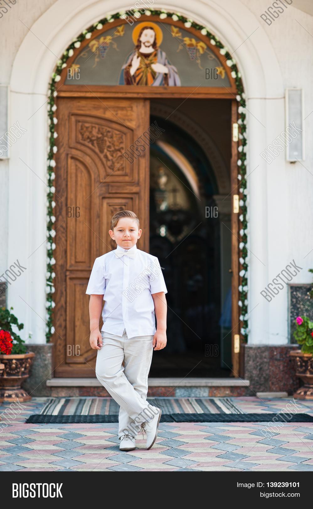 Portrait Little Boy On Image & Photo (Free Trial) | Bigstock