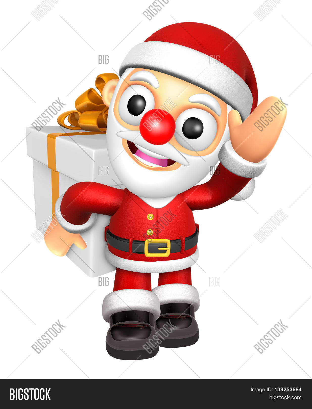Santa Mascot Hand Image & Photo (Free Trial) | Bigstock