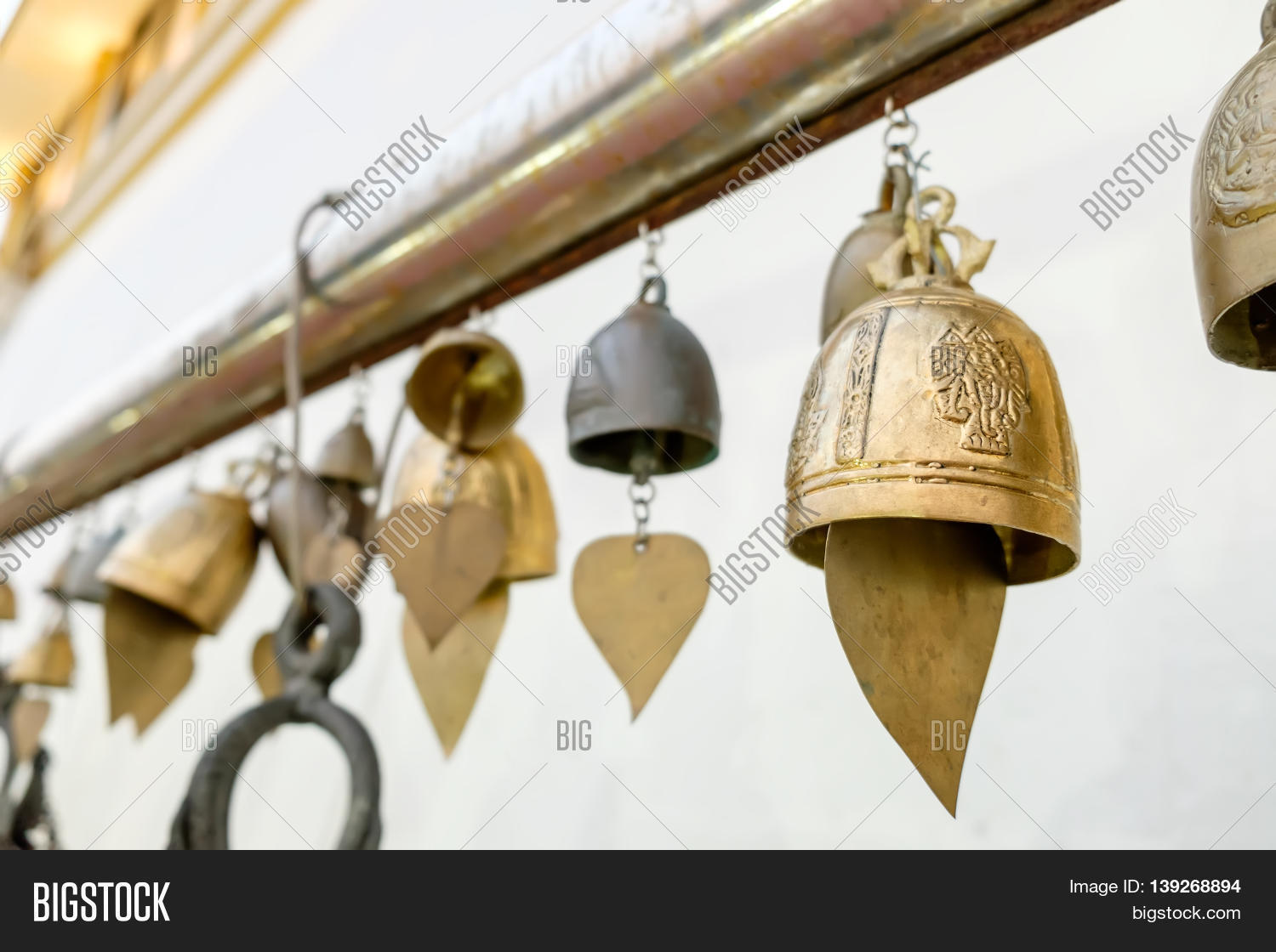 Row Thai Style Bells Image & Photo (Free Trial) | Bigstock