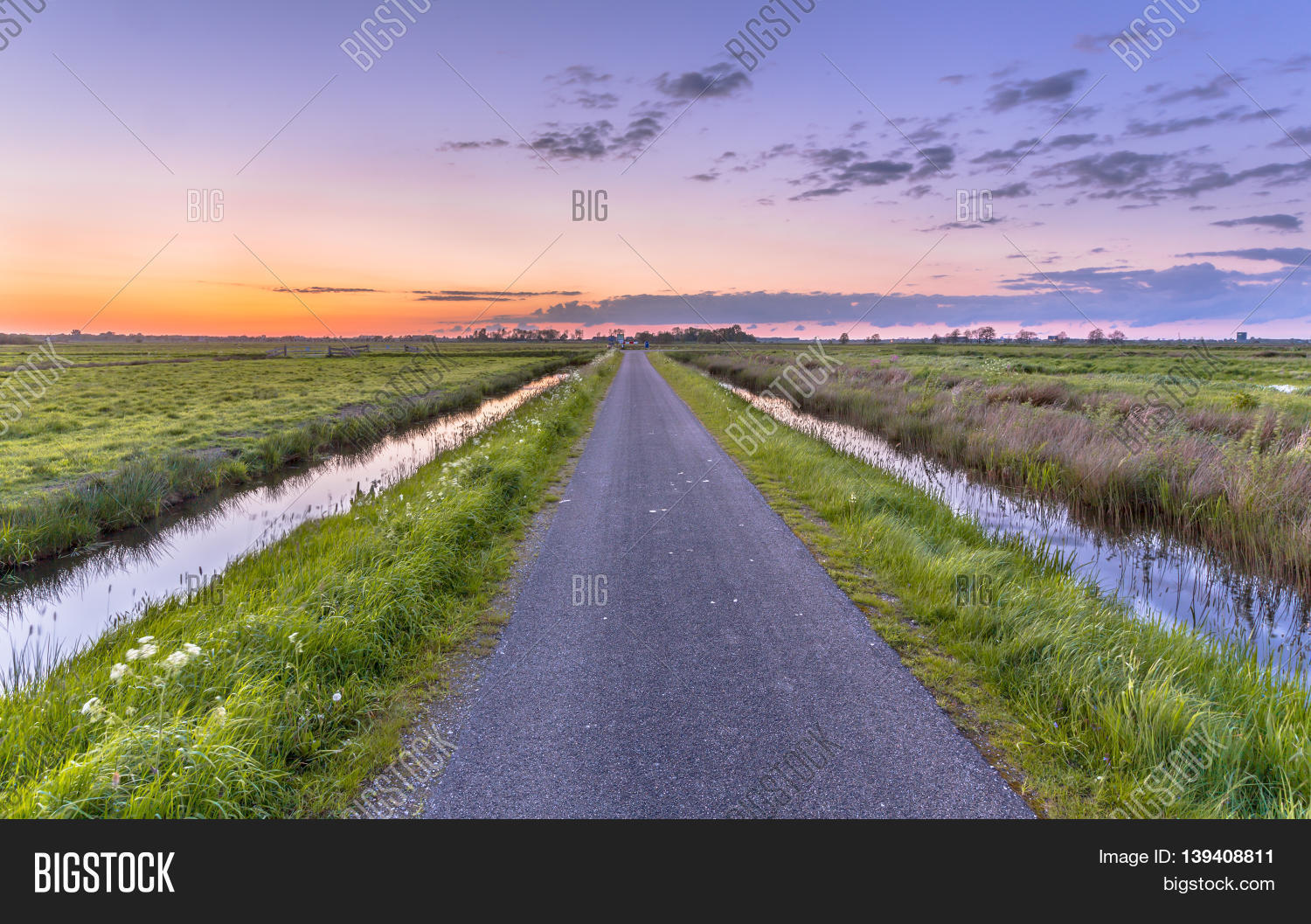 Flat Polder Holland Image & Photo (Free Trial) | Bigstock