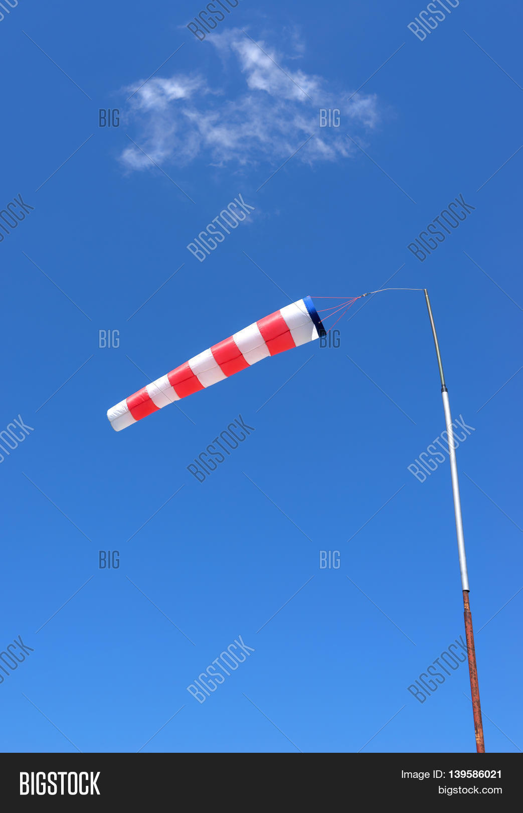 Red White Windsock Image & Photo (Free Trial) | Bigstock