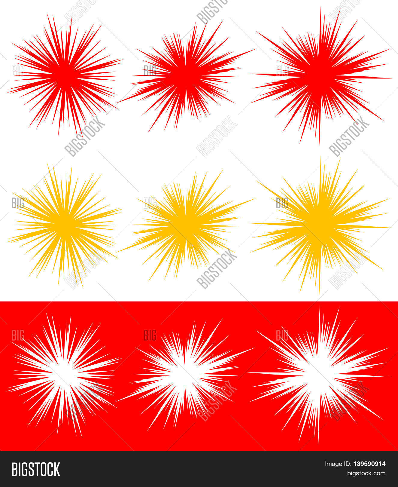 Bursting Radial Lines Vector & Photo (Free Trial) | Bigstock