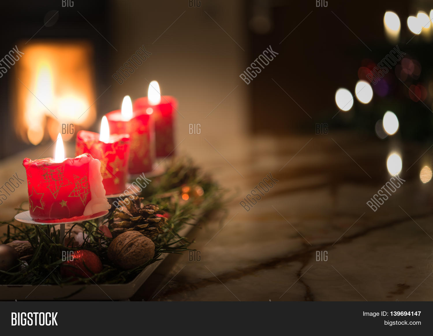 Advent Candles Image & Photo (Free Trial) | Bigstock