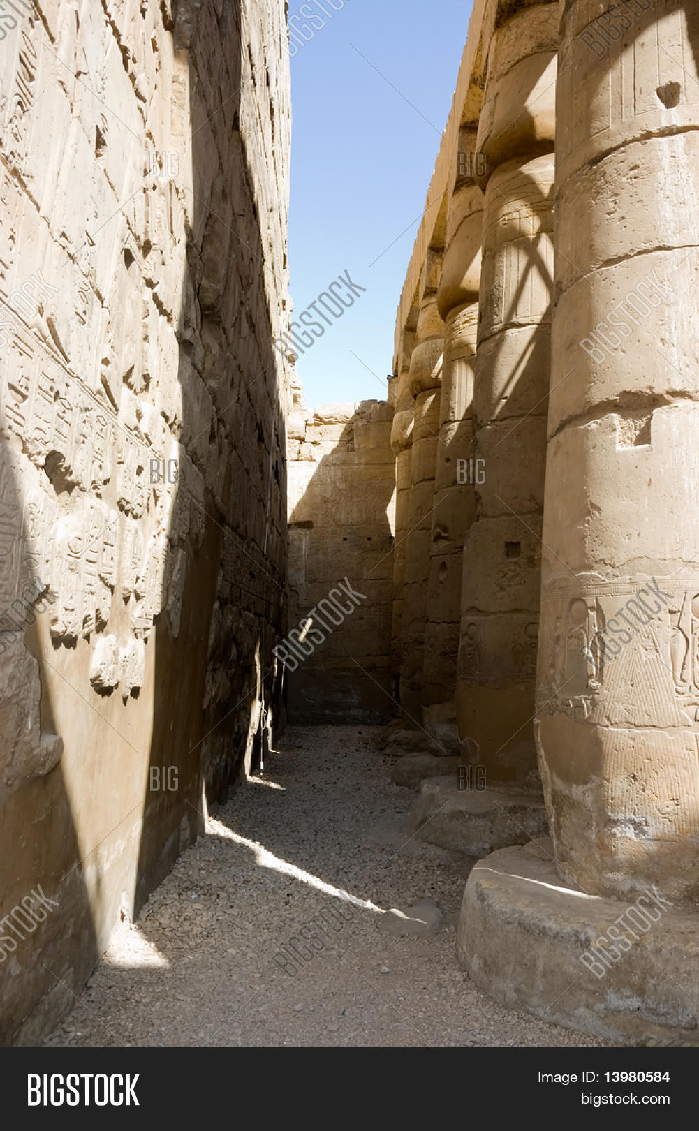 Inside Luxor Temple. Image & Photo (Free Trial) | Bigstock