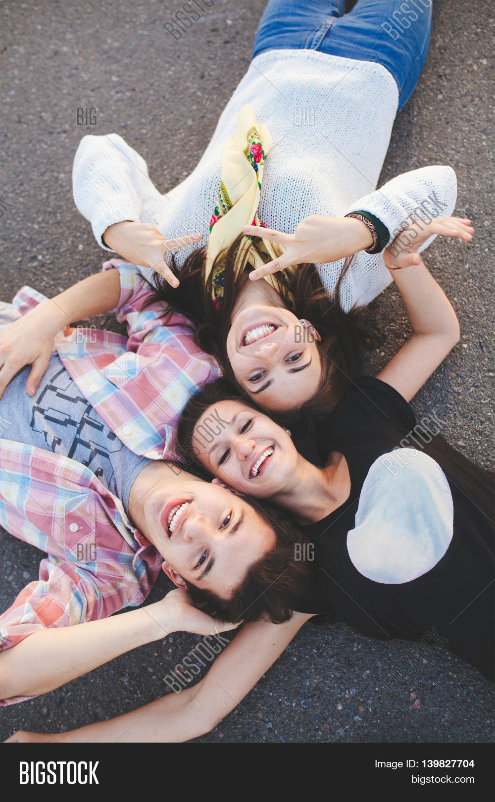 Three Happy Teenage Image & Photo (Free Trial) | Bigstock