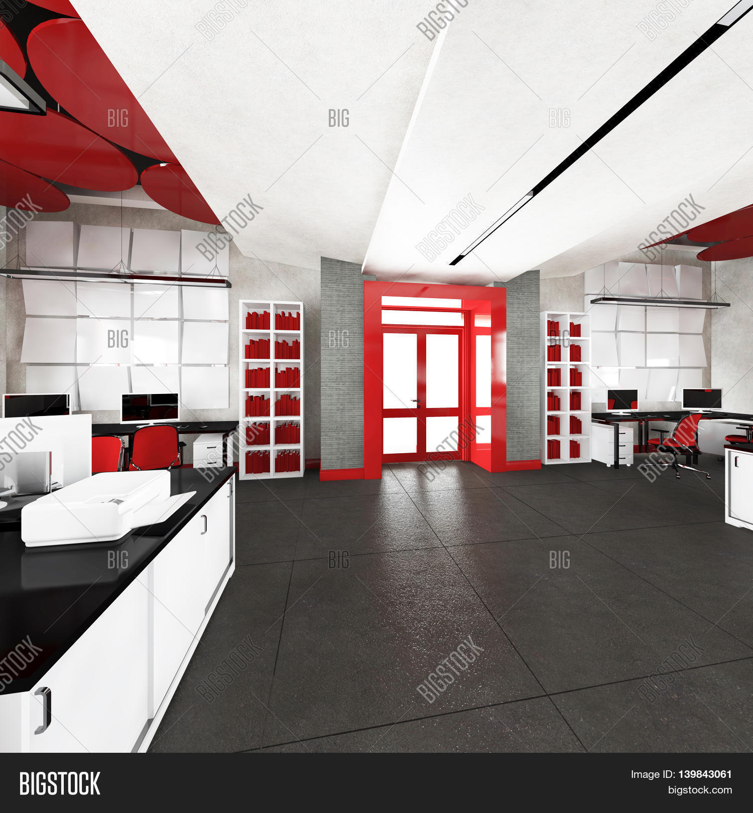 Empty Modern Office Image & Photo (Free Trial) | Bigstock