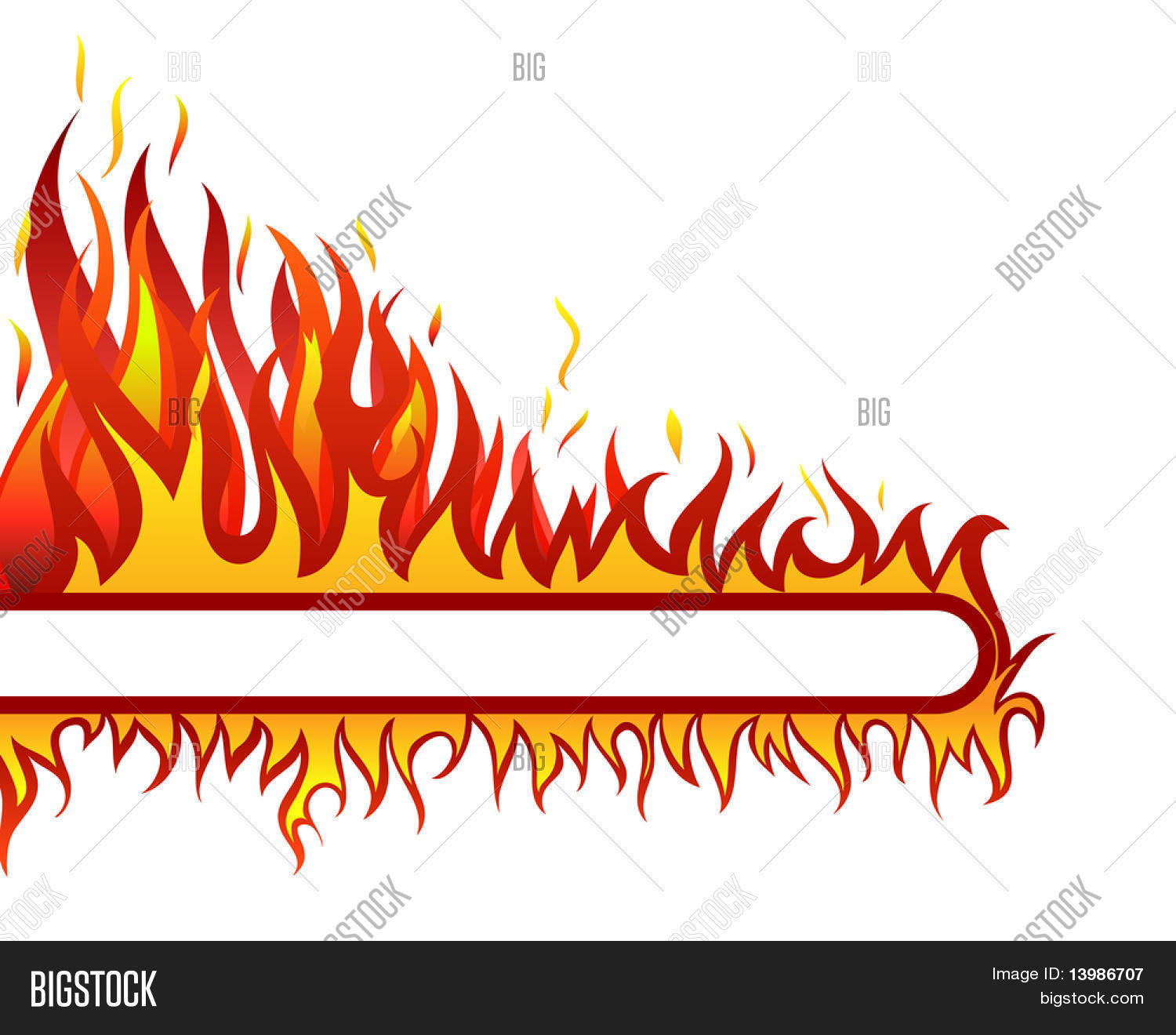 Inferno Fire Vector Vector & Photo (Free Trial) | Bigstock