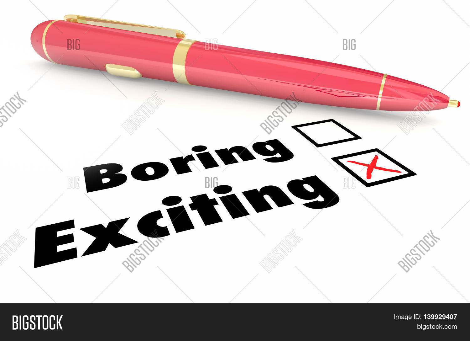 Exciting Vs Boring Fun Image & Photo (Free Trial) | Bigstock