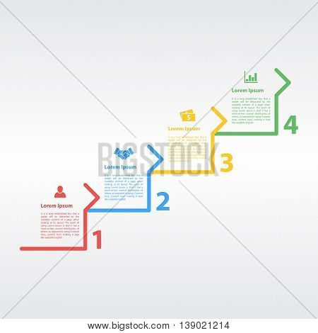 Four Steps Sequence Vector & Photo (Free Trial) | Bigstock