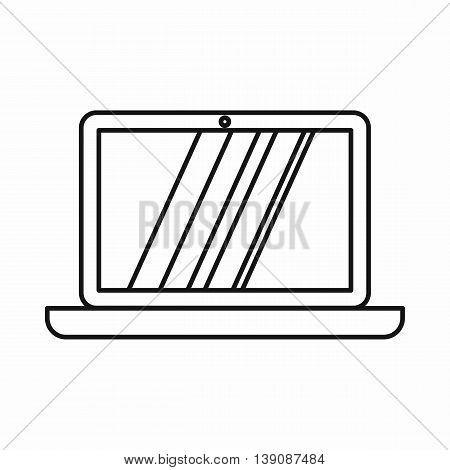 Laptop Icon Outline Vector & Photo (Free Trial) | Bigstock