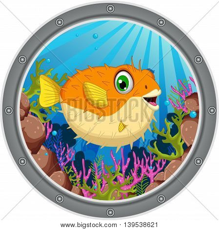 Cute Blow Fish Vector & Photo (Free Trial) | Bigstock