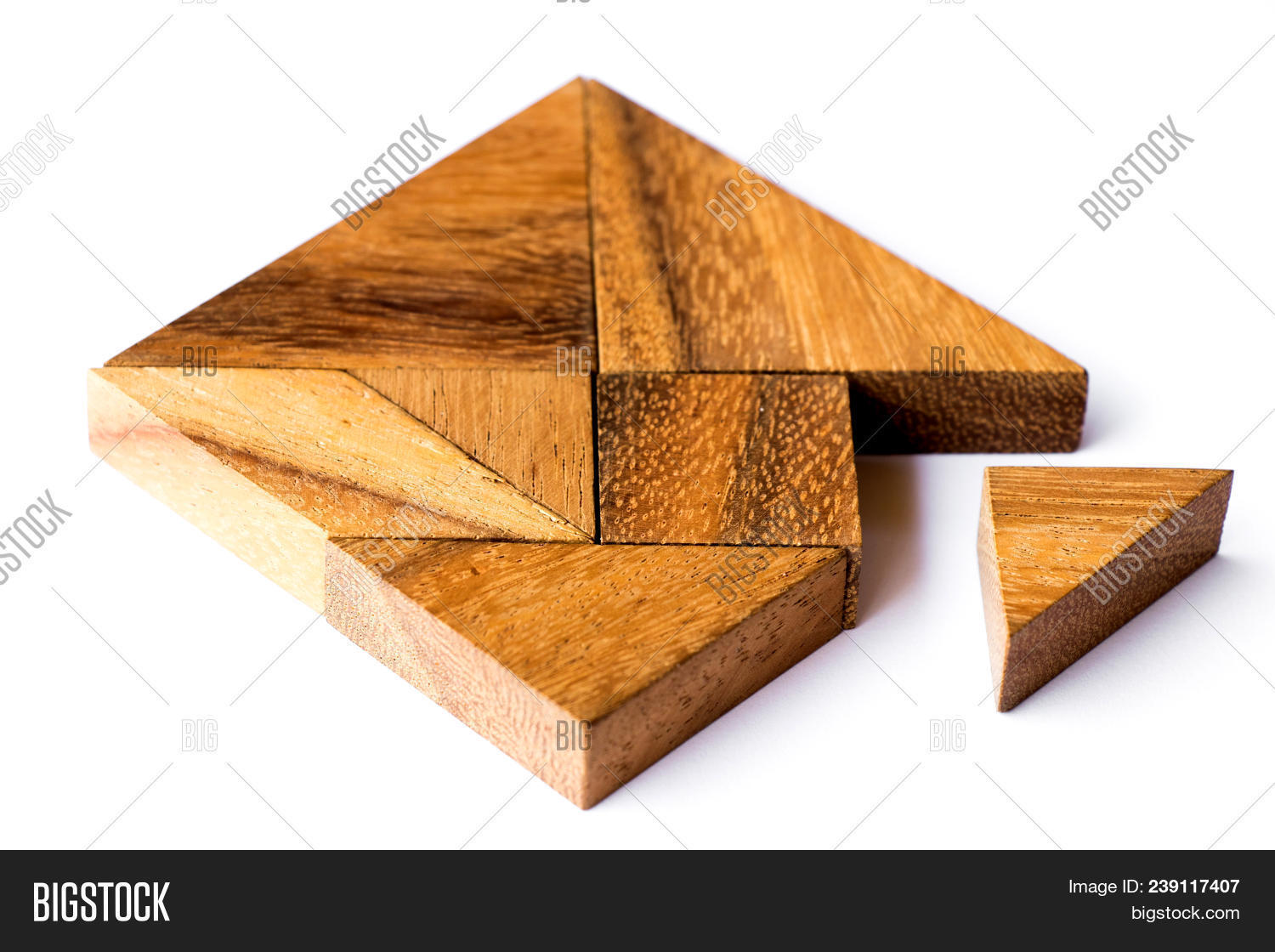 Wood Tangram Puzzle Image & Photo (Free Trial) | Bigstock
