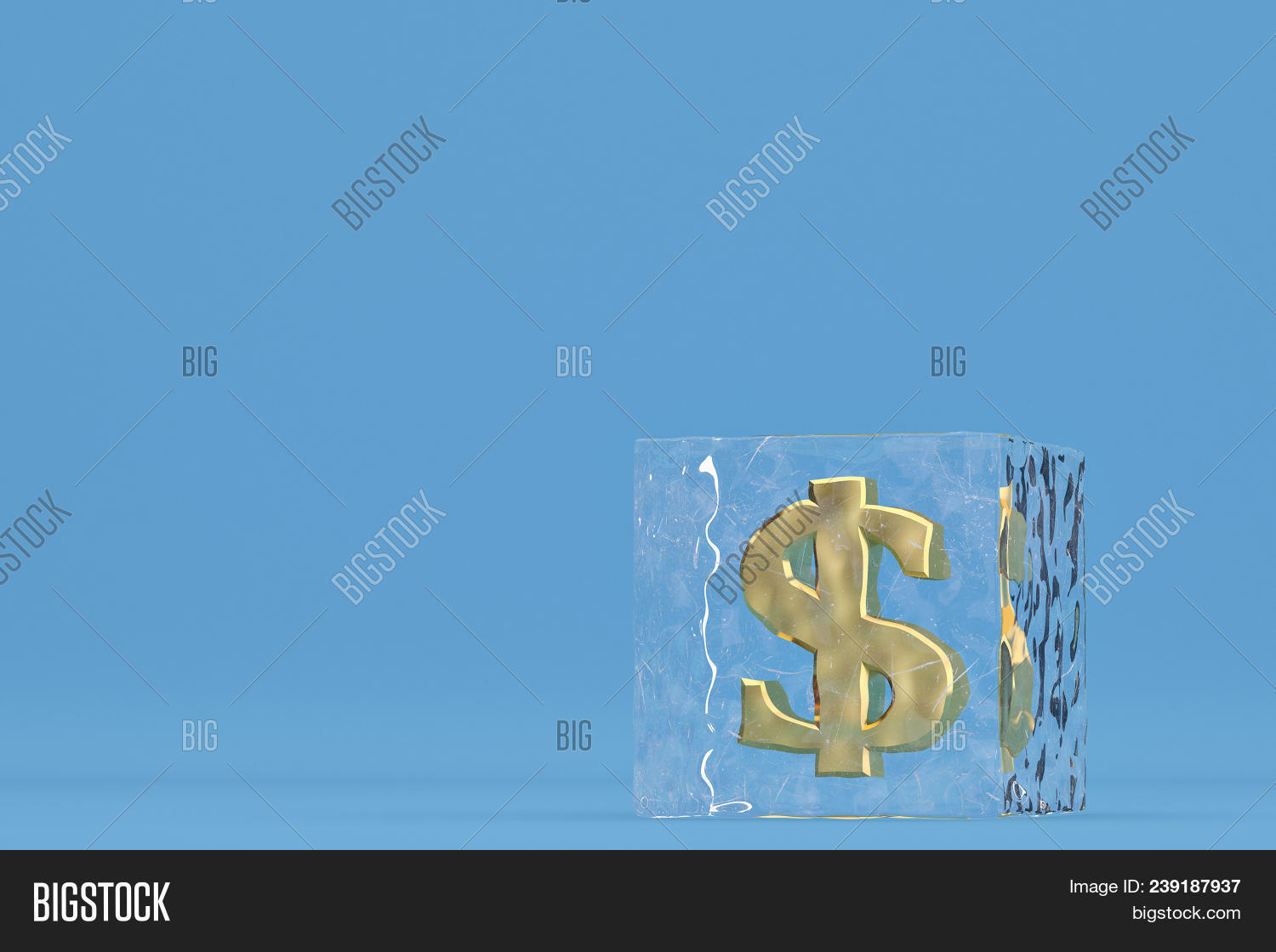 Gold Dollar Sign Ice Image & Photo (Free Trial) | Bigstock