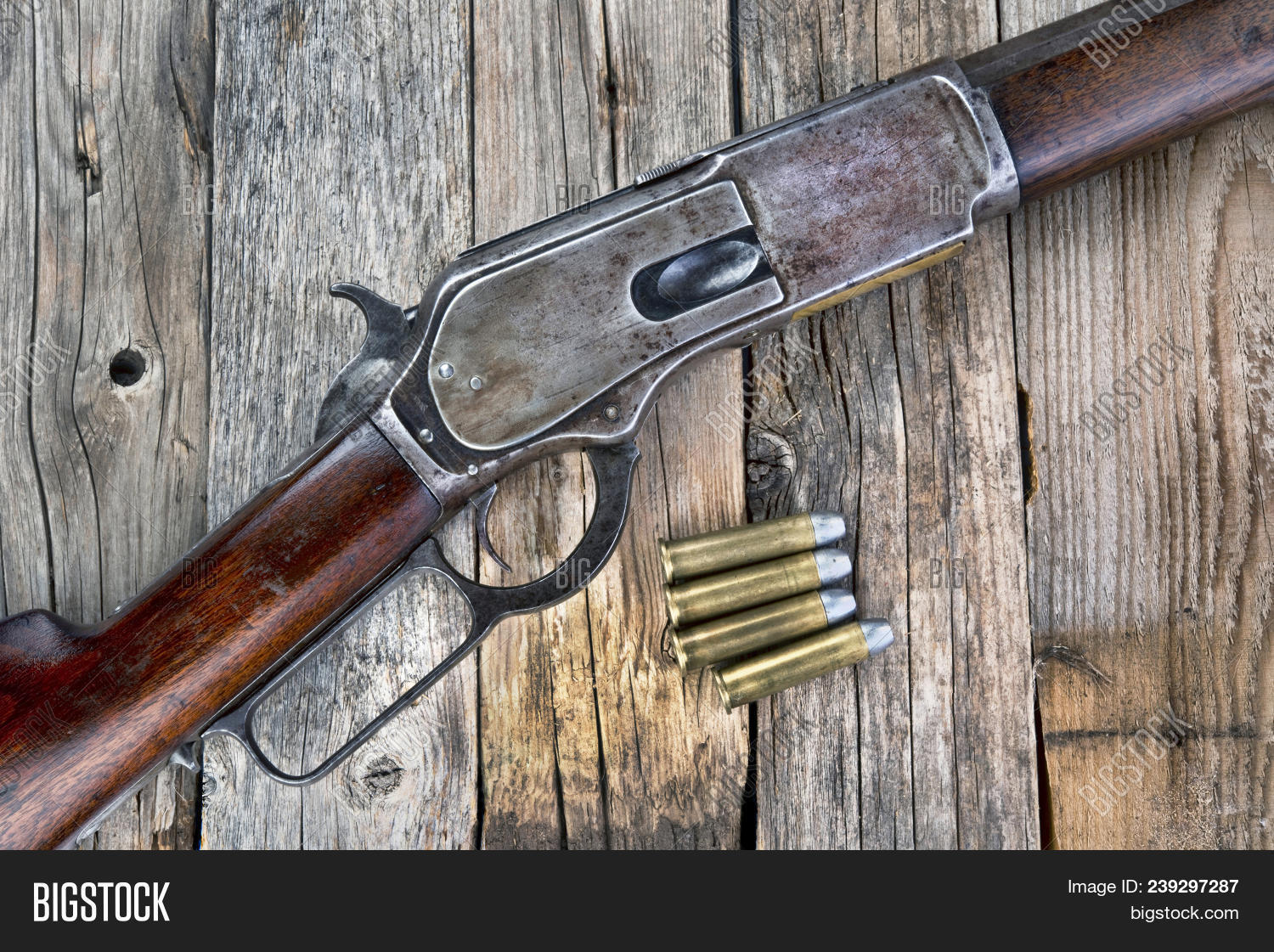 Old West Lever Action Rifle
