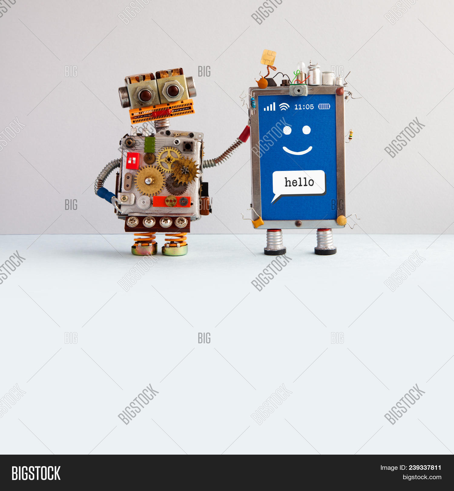 Robot Smiley Mobile Image & Photo (Free Trial) | Bigstock