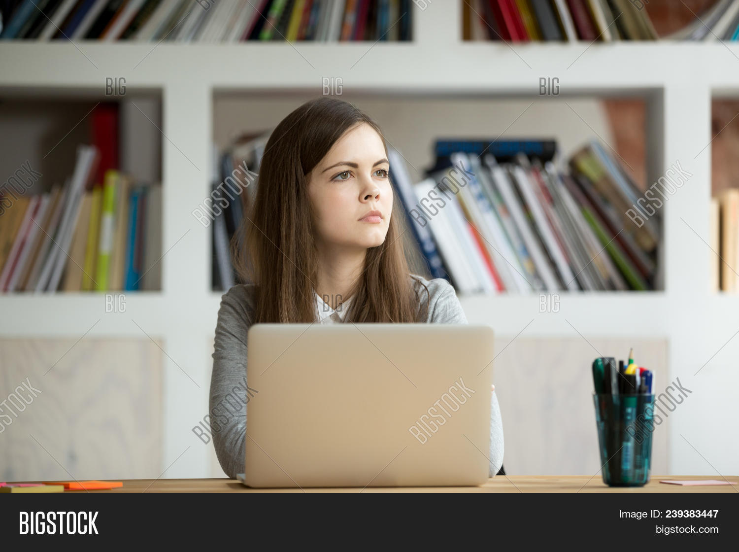 Concentrated Female Image & Photo (Free Trial) | Bigstock