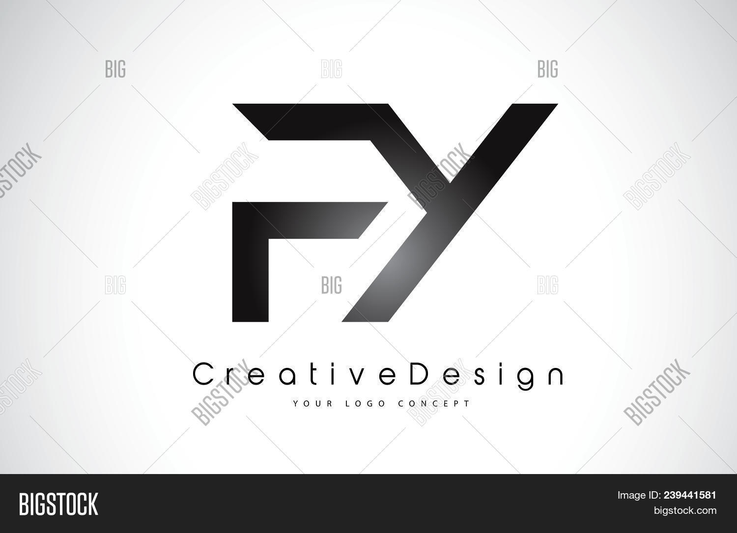 Fy F Y Letter Logo Vector & Photo (Free Trial) | Bigstock