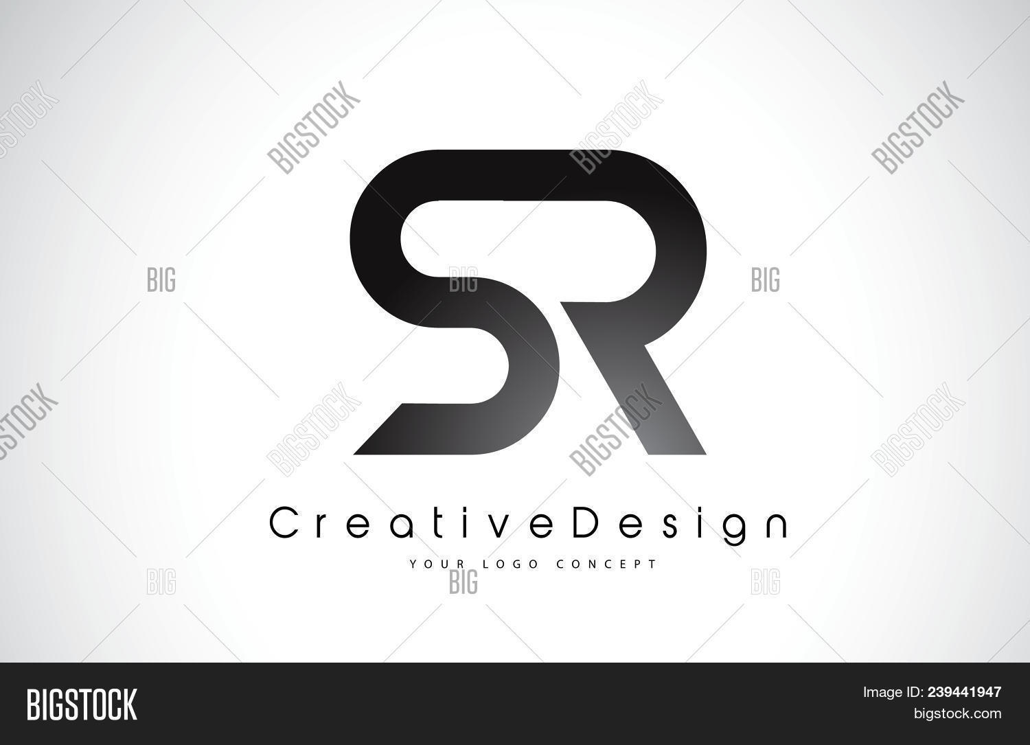 Sr S R Letter Logo Vector & Photo (Free Trial) | Bigstock